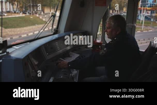 Train Conductor. Train drive, a professional driver of locomotive or ...