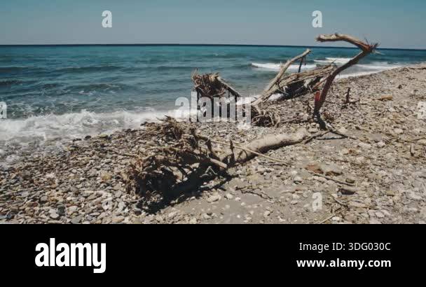 Dark gloomy waves of cold north sea. Arctic cruise to Nothern side ...
