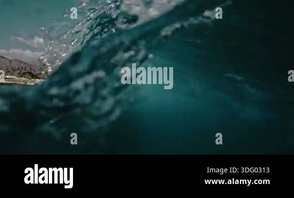 Dark gloomy waves of cold north sea. Arctic cruise to Nothern side ...