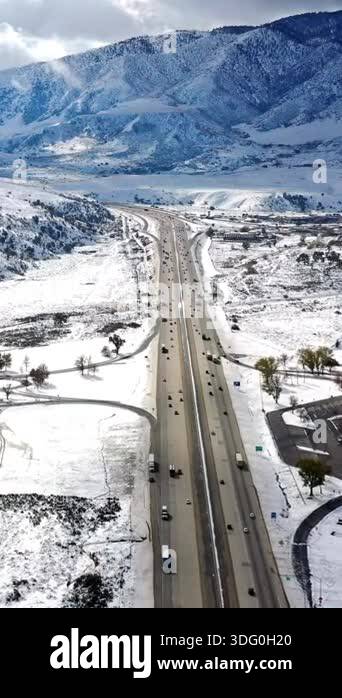 Interstate highway snow mountain Stock Videos & Footage - HD and 4K ...
