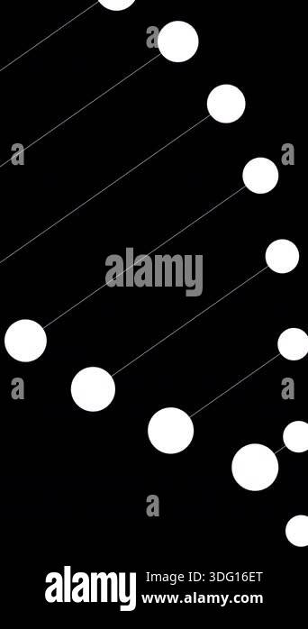 Abstract Minimal Motion Background With White Circles And Diagonal ...