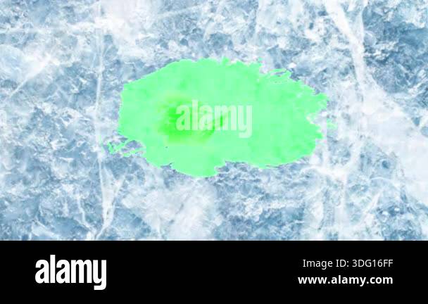 Frozen glass shatter animation. Ice breaking overlay green screen 4K ...