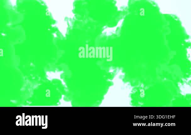ink smoke splatter animation on green screen grunge transition liquid ...