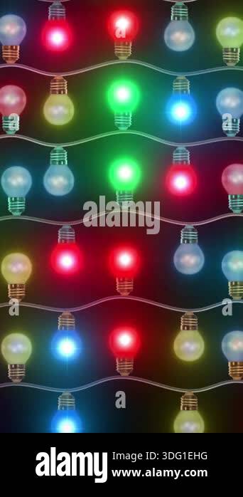 flickering blinking light bulb animation for christmas birthday ...