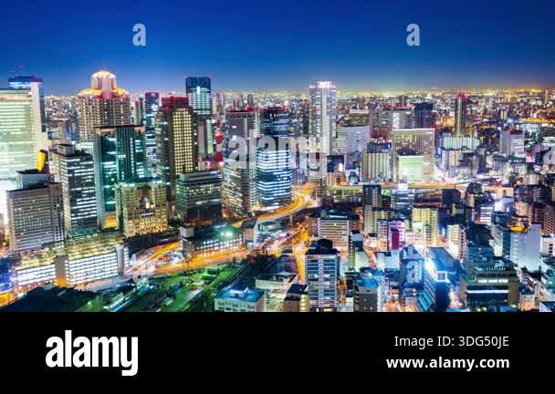 Osaka Cityscape, Japan, 4K Stock Video Footage - Alamy