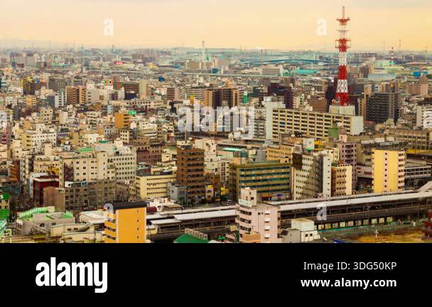 Osaka Cityscape, Japan, 4K Stock Video Footage - Alamy