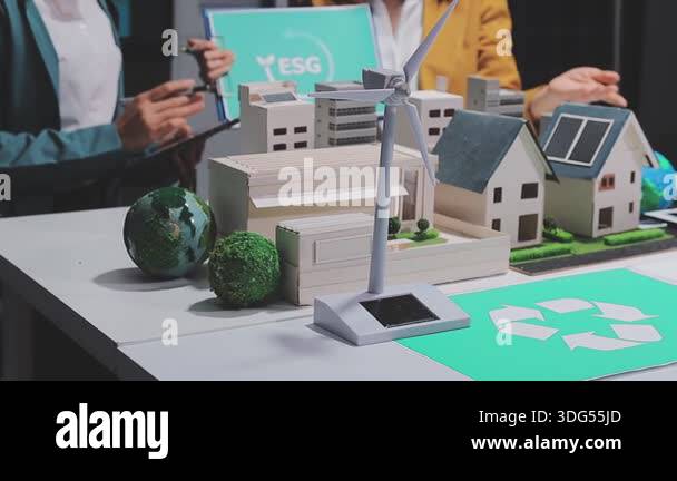 Business person meeting on solar cell panel technology. Business People ...