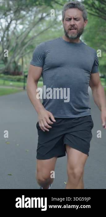 Knee joint dislocation after running. Sport injury. Arthritis. Man ...