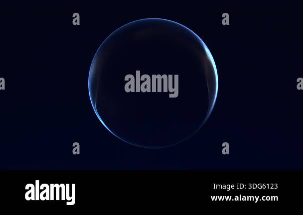 Abstract blue and orange gradient energy orb with smooth digital light ...