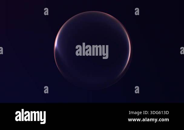 Abstract soft gradient plasma orb with smooth glowing light, minimal ...