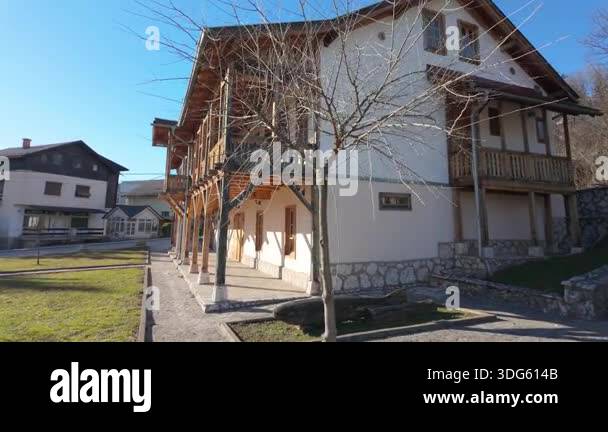 Pale, Bosnia and Herzegovina January 3, 2026. Side exterior of Cekovica ...