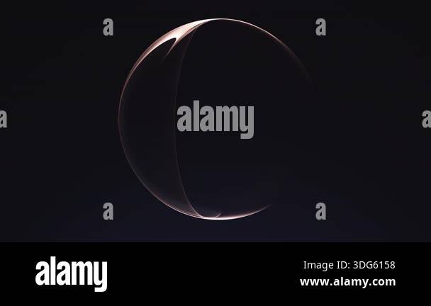 Abstract orange gradient energy orb with soft digital glow and smooth ...