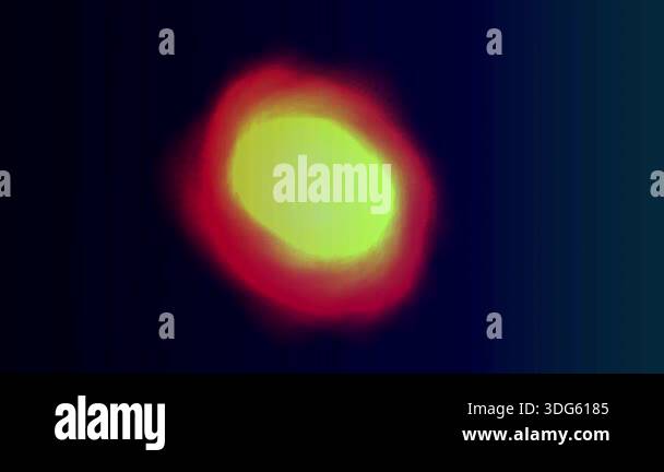 Vibrant yellow and red light burst in dark space Stock Video Footage ...