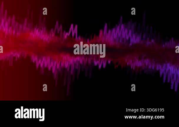 Vibrant sound wave animation in red and purple hues Stock Video Footage ...