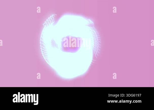 Vibrant glowing white spiral on pink background Stock Video Footage - Alamy