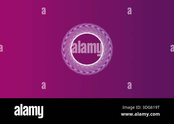 Glowing purple ring with dynamic light effect Stock Video Footage - Alamy
