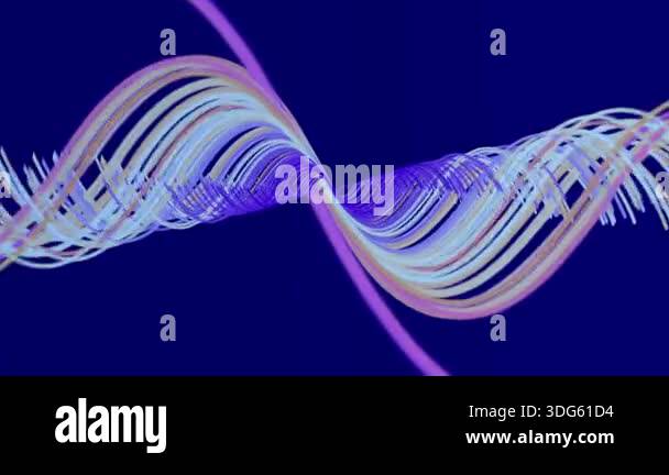 Vibrant purple and blue swirling lines in dynamic motion Stock Video ...