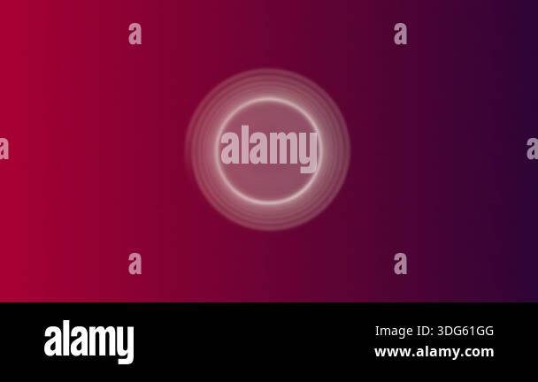 Glowing white circle on red gradient background Stock Video Footage - Alamy