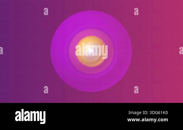 Vibrant concentric circles in purple and orange hues Stock Video ...