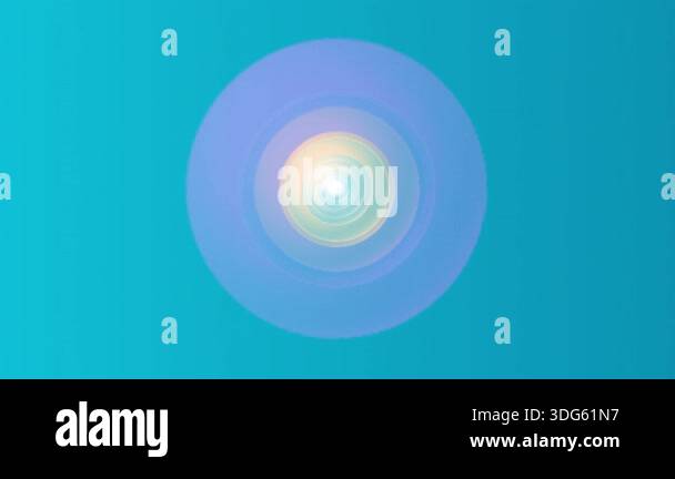 Vibrant concentric circles in blue gradient background Stock Video ...