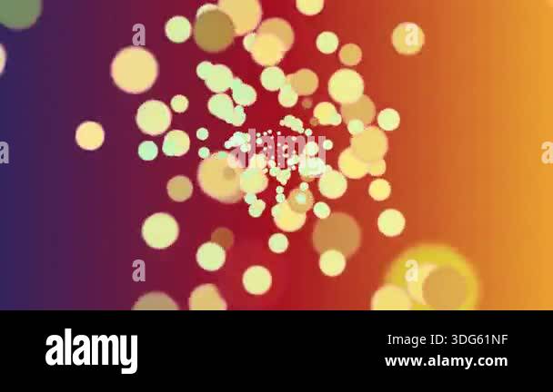 Vibrant bokeh lights swirling in dynamic gradient background Stock ...