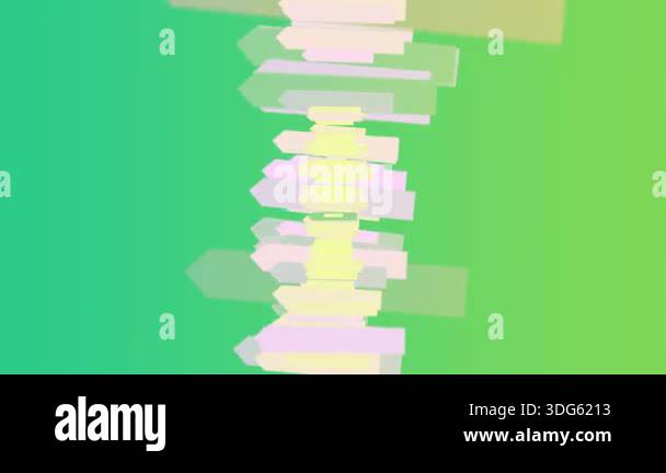 Dynamic green background with moving arrows Stock Video Footage - Alamy
