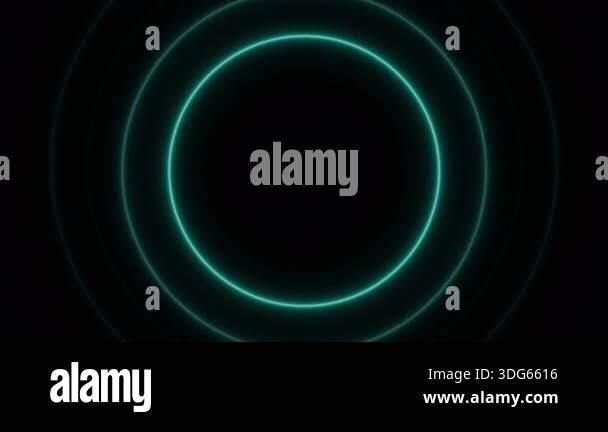 4K Neon Circle Loop Animation Background Stock Video Footage - Alamy