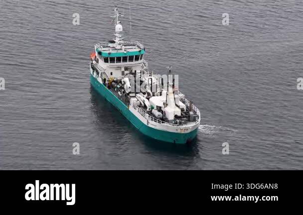 DONEGAL BAY, IRELAND - OCTOBER 11 2025 : The Aqua Transporter is a ...