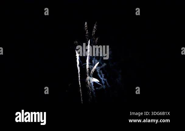 Cinematic fireworks show lighting up the night sky in 4K Stock Video ...