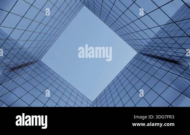 Glass mirror facade building wall windows 4k Stock Video Footage - Alamy