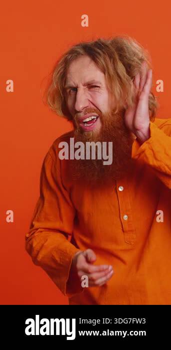 I cant hear you. What. Caucasian man trying hear you looking confused ...