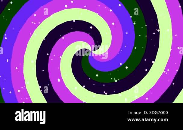 Dynamic swirling spiral pattern with neon colors creating a mesmerizing ...