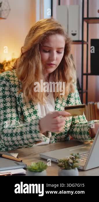 Caucasian angry mad stressed freelancer try to pay online shopping with ...