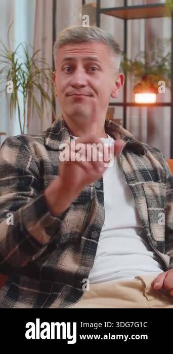 Displeased upset man with gray hair reacting to unpleasant awful idea ...