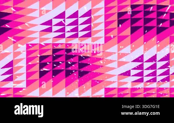 Dynamic geometric pattern with vibrant pink and purple triangles ...