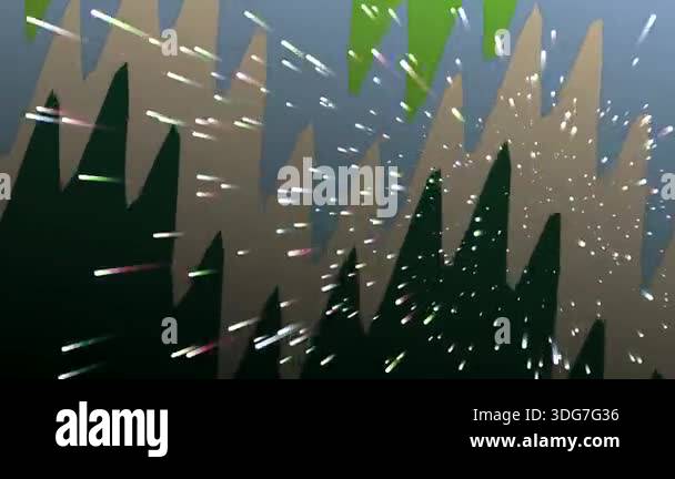 Abstract background with sharp geometric shapes and light streaks Stock ...