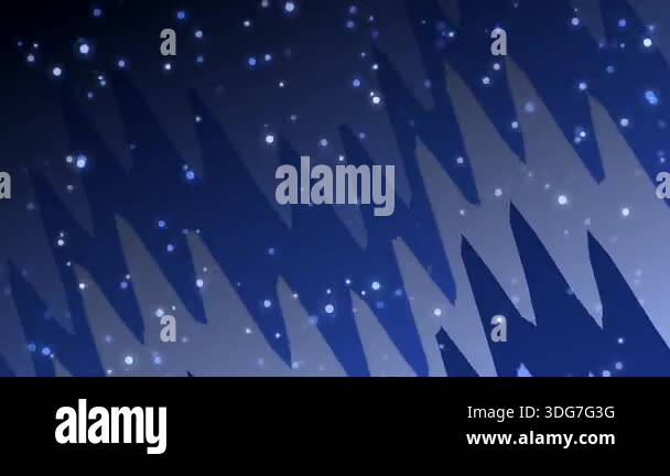 Abstract Blue Jagged Shapes with Sparkling Stars Background Stock Video ...