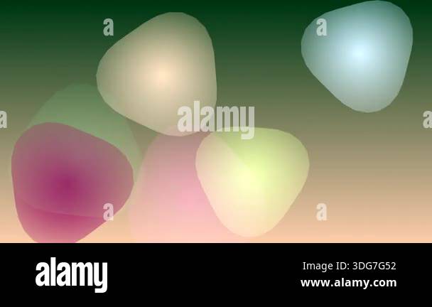 Abstract Flowing Shapes Organic Forms Gradient Background Stock Video ...