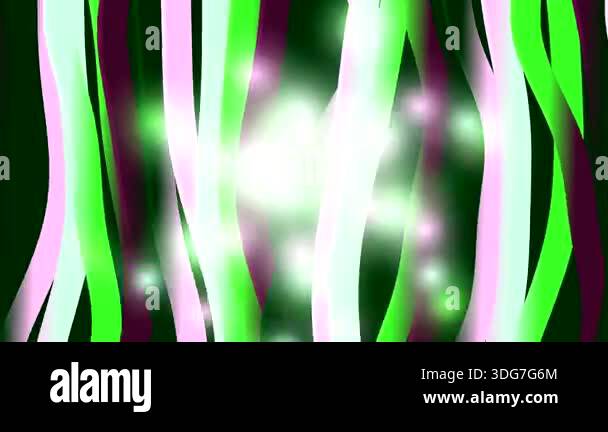 Dynamic neon light trails on dark background for multimedia projects ...