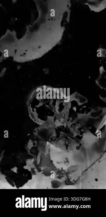 Vertical Monochrome grunge liquid splash overlay texture. High quality ...