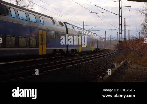 Budapest, Hungary - February 02, 2025: Double-decker MAV-START commuter ...