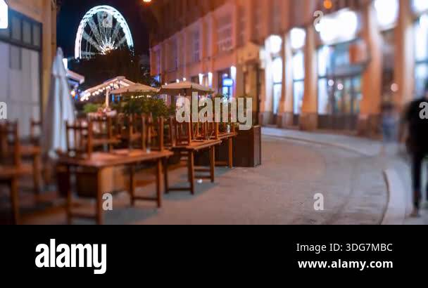 Budapest, Hungary - August 10, 2024: View to the ferris wheel from ...