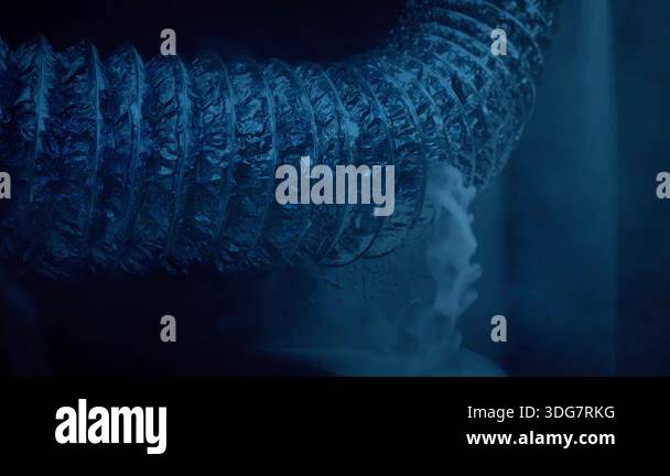 Pipe Leaks Gas In Dark Area Stock Video Footage - Alamy