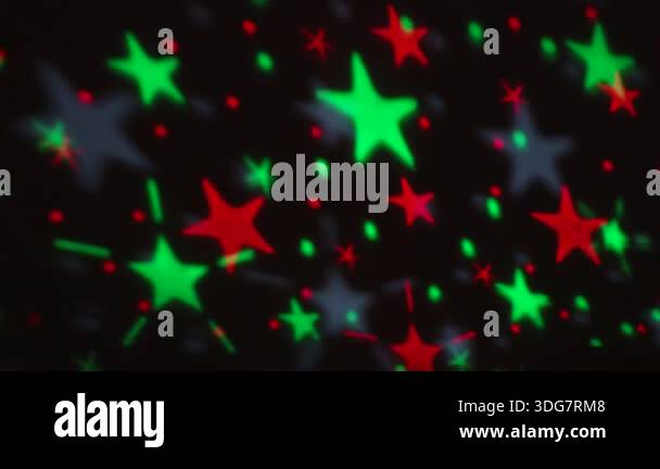 Radiant Five-Pointed Stars Shine Brightly, Colorful Illumination ...