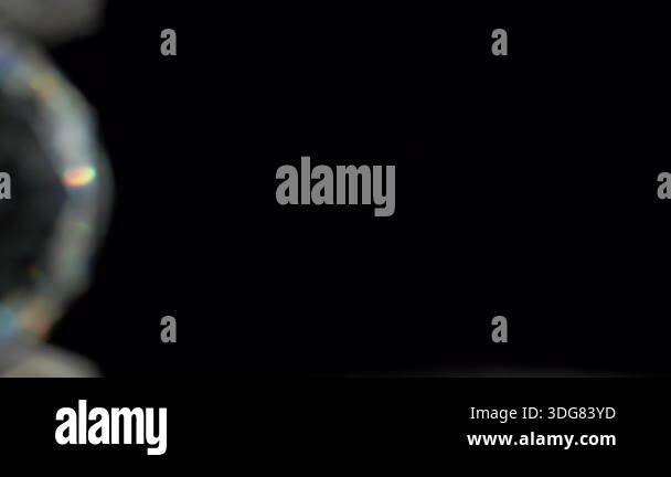 Abstract Light Leaks Object Spinning On Left Side With Copy Space On ...