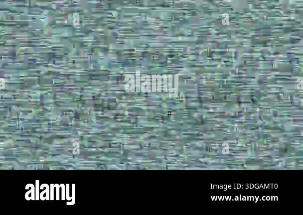 A high-energy glitch effect featuring fast-changing VHS signal ...