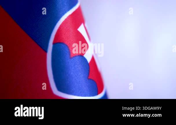 Close Up Texture of Slovak National Flag Stock Video Footage - Alamy