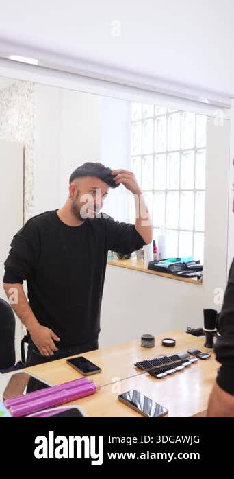 Hair system placement process with professional hair technician ...