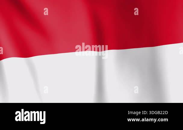 Flag of Indonesia animated background. Symbol of the Indonesian nation ...