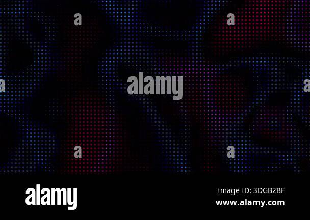Animated abstract technology dark background random dots and grid 4K ...